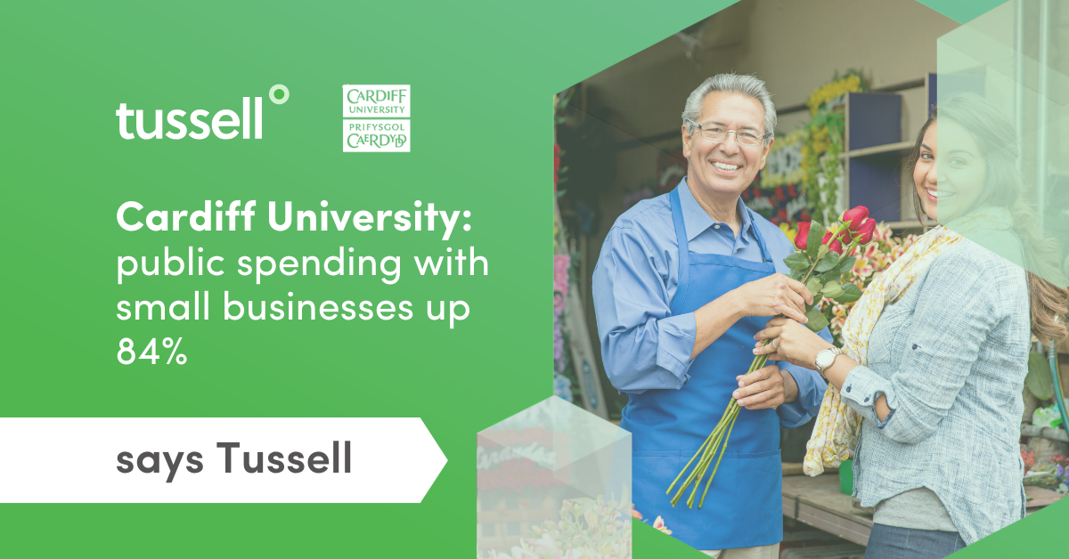 Cardiff University & Tussell: public spending with small businesses up 84%
