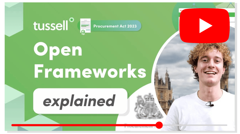 What are open frameworks? (Procurement Act 2023)