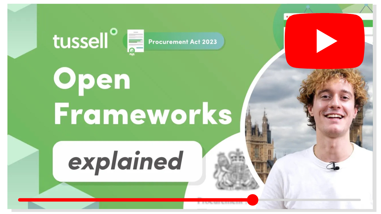 What are open frameworks? (Procurement Act 2023)