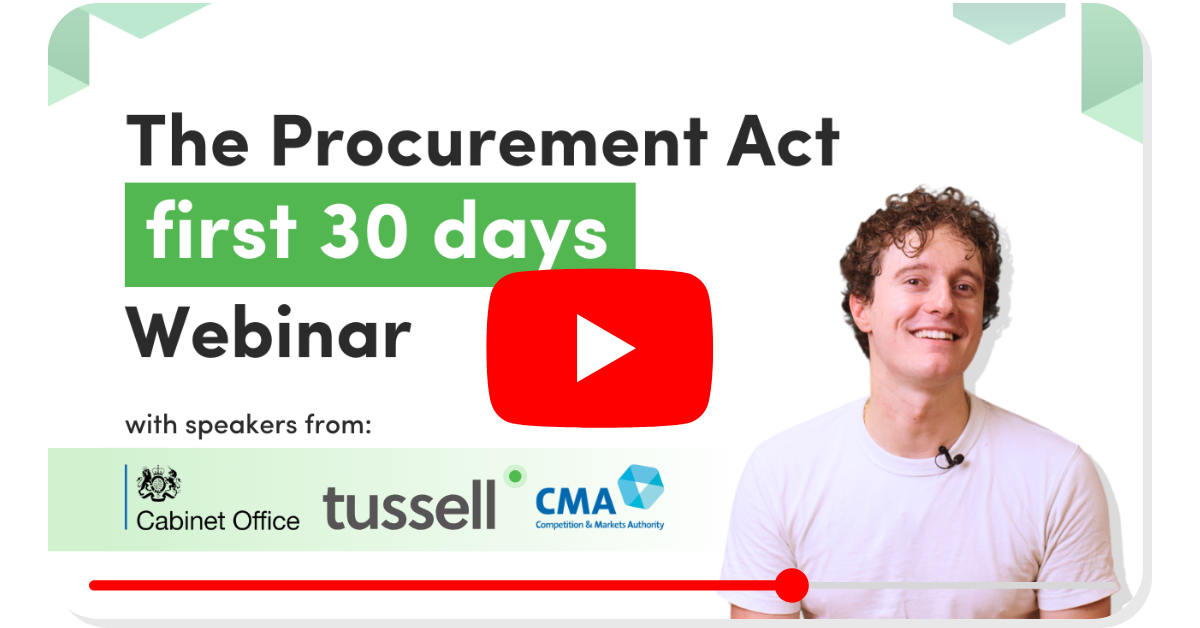 The Procurement Act | First 30 Days | Webinar